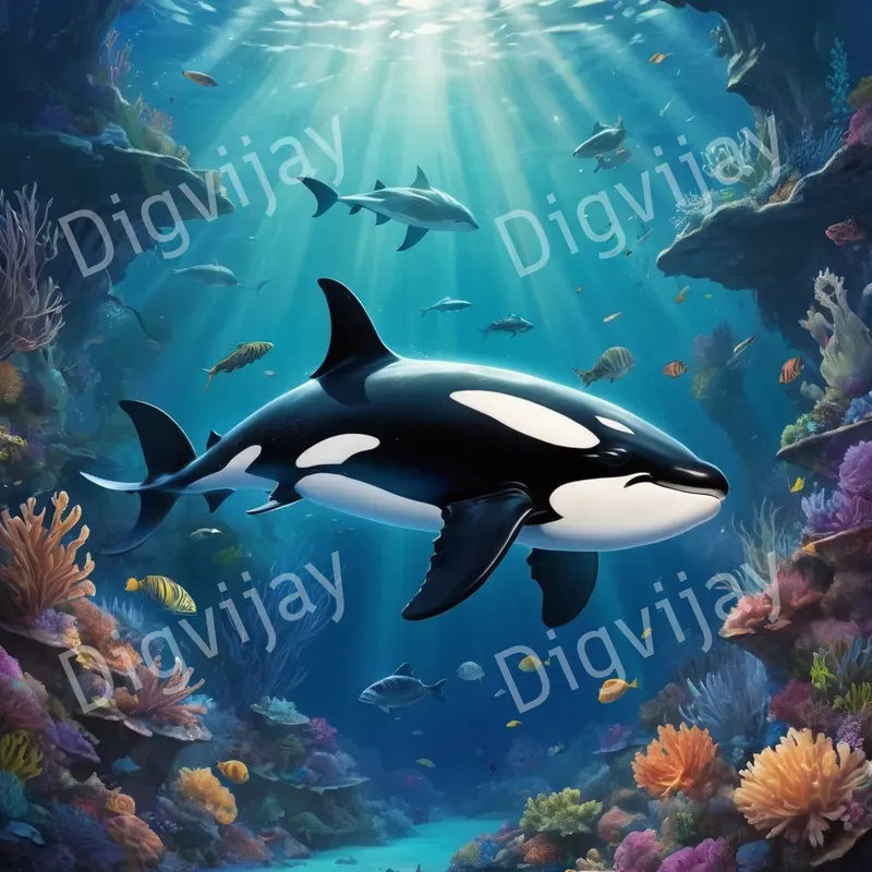 Dynamic Sea Creatures Majestic Ocean Art Leonardo Ai Prompt | PromptBase