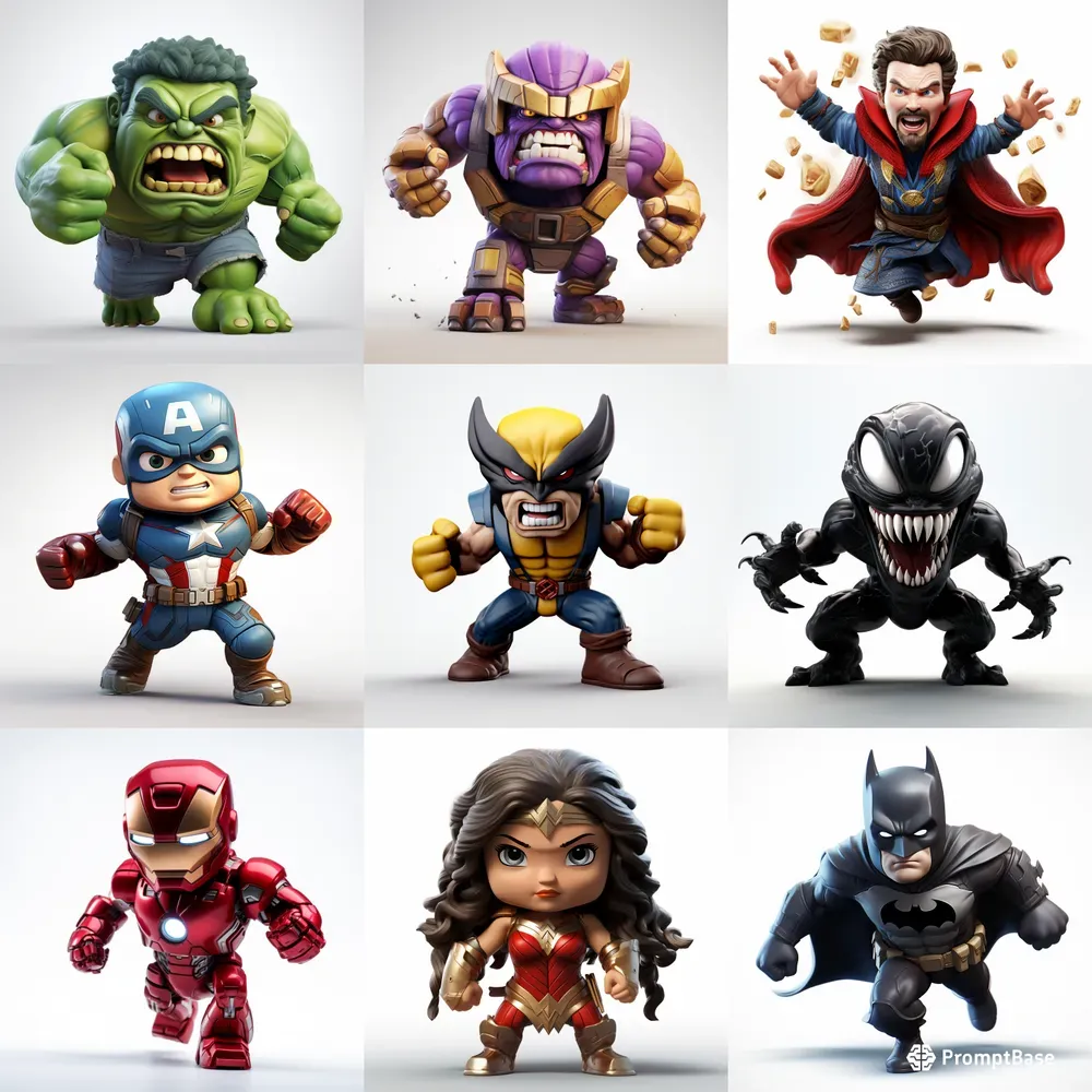 Funny Puppet Character Avengers Midjourney Prompt | PromptBase