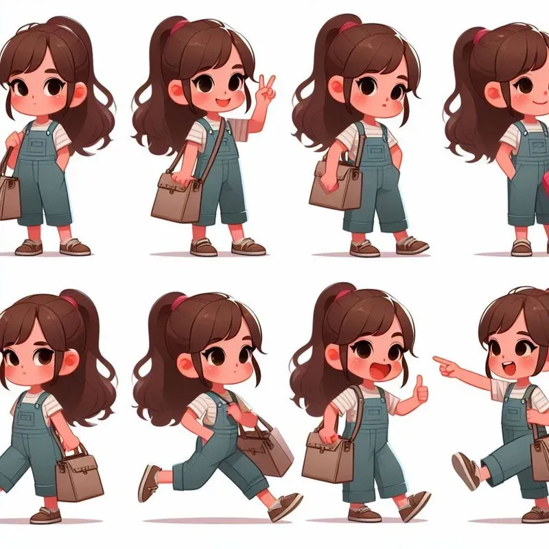 2D Characters Various Poses DALL·E Prompt | PromptBase