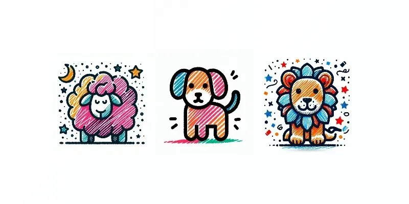 Quirky Scribble Icons DALL·E Prompt | PromptBase