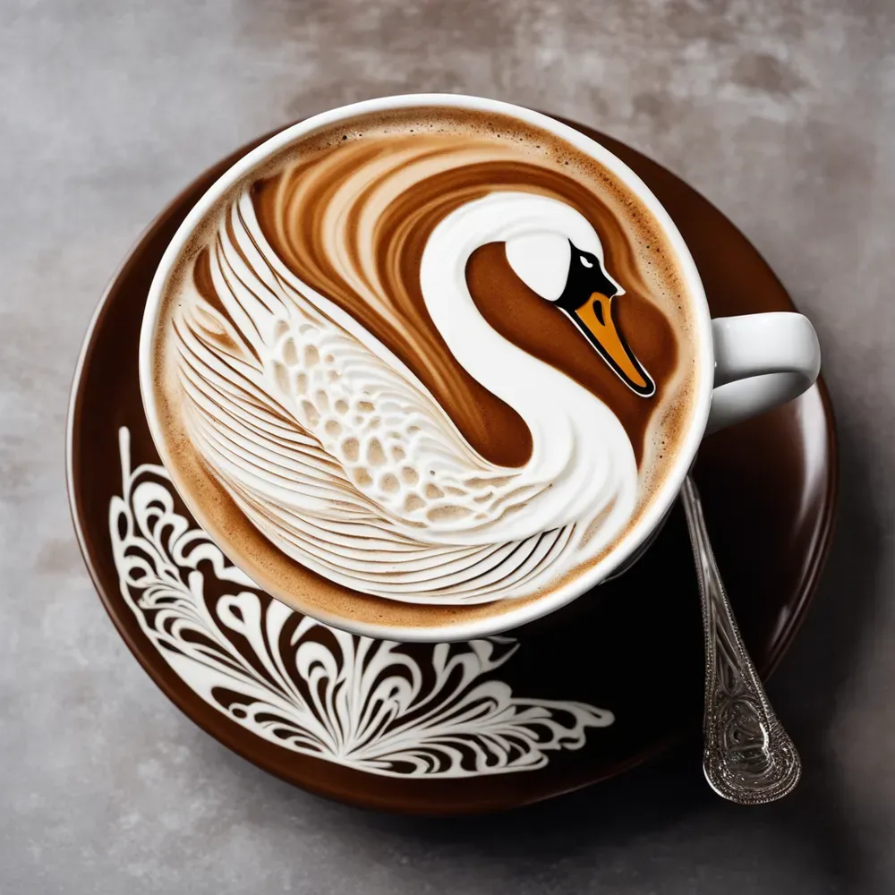 Latte Foam Art Stable Diffusion Prompt | PromptBase