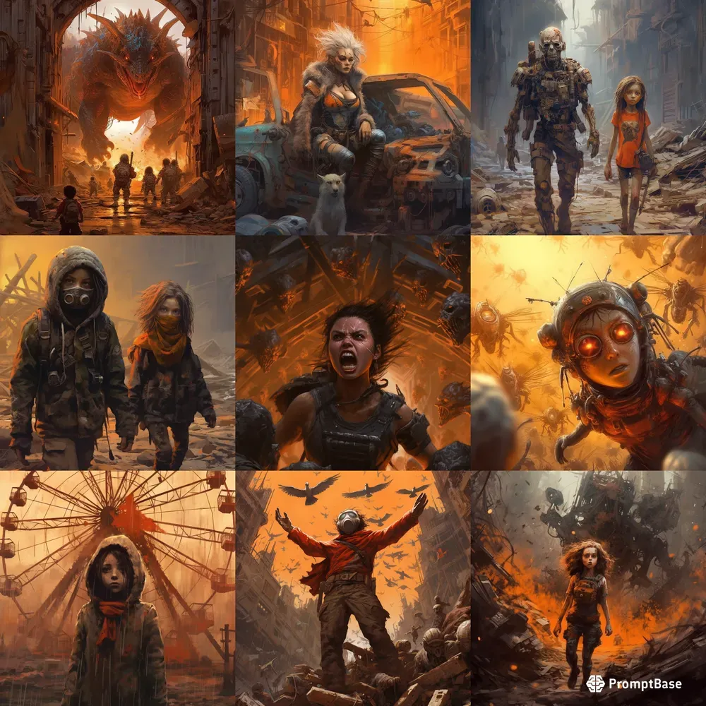 Post-apocalyptic Comics Art Midjourney Prompt | PromptBase