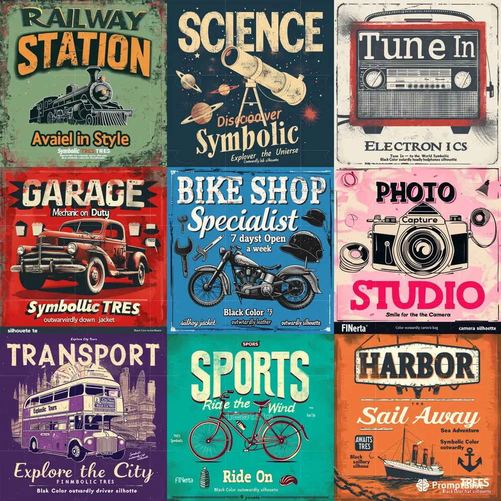 Vintage Pamphlet Posters For Ads Midjourney Prompt | PromptBase