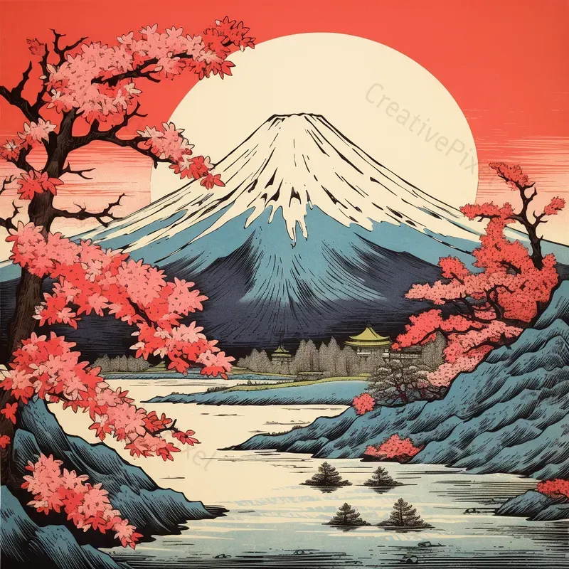 Ukiyoe Japanese Woodblock Illustrations Midjourney Prompt | PromptBase