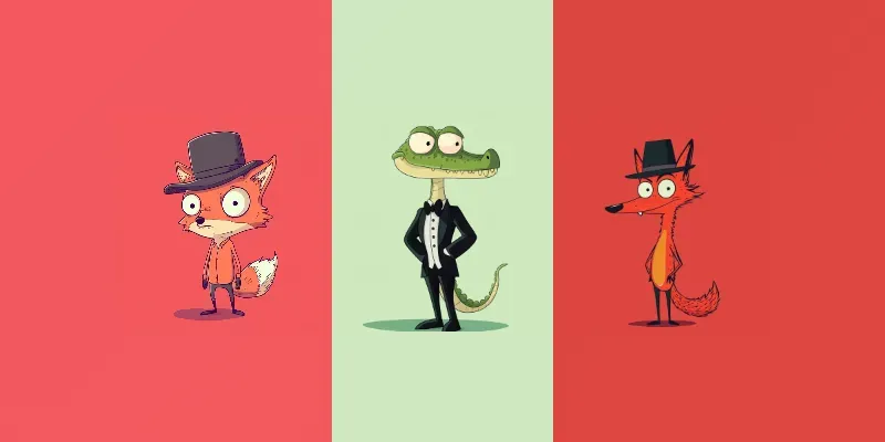 Quirky Illustrations Character Designs Generator App | PromptBase