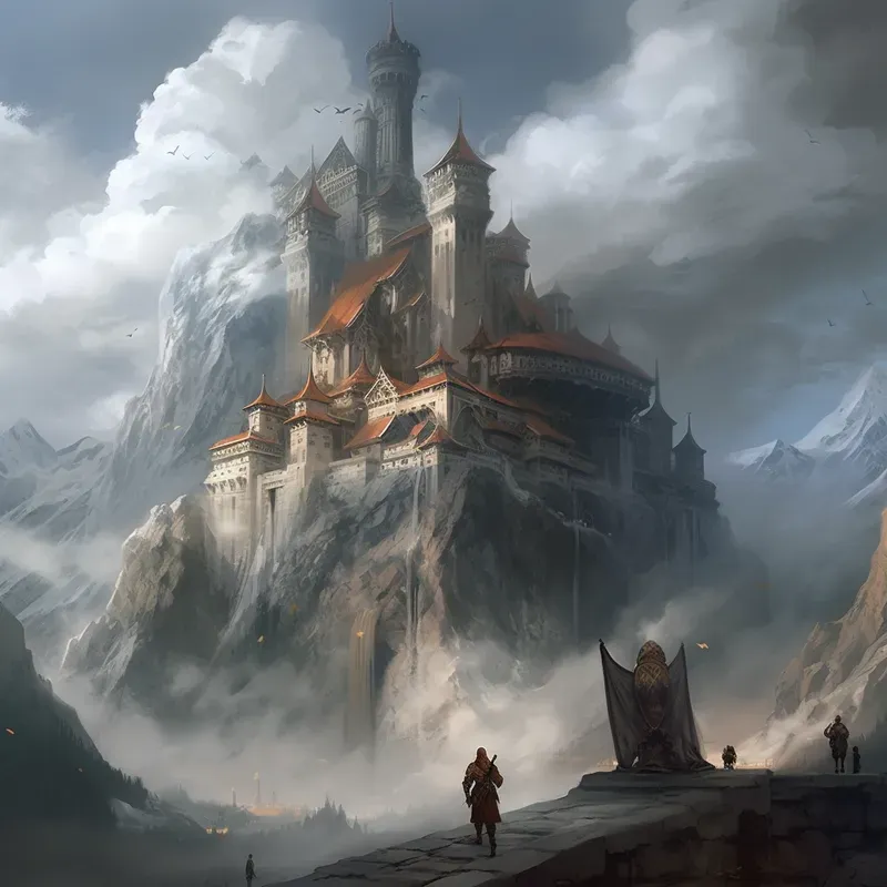 Ancient Architecture Scenery Artworks Midjourney Prompt | PromptBase