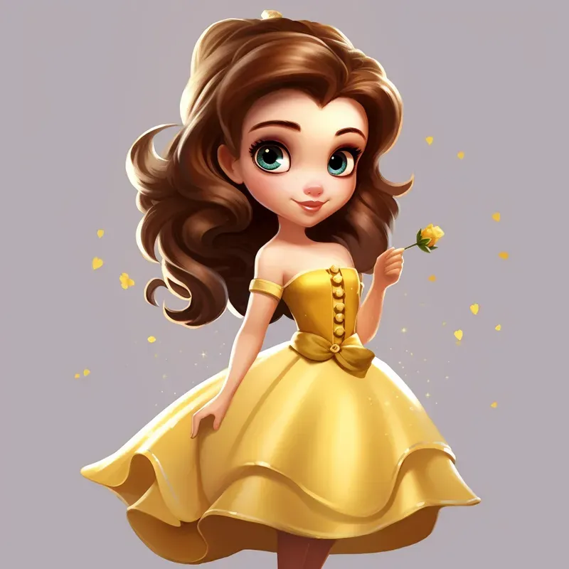 Disney Princesses Chibi Style Midjourney Prompt | PromptBase