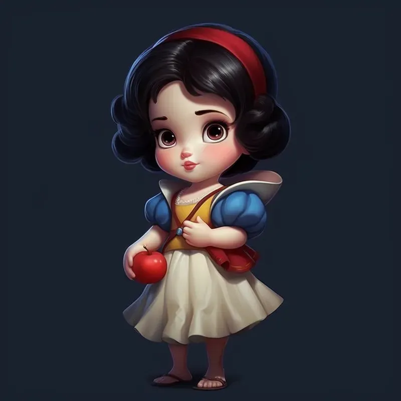 Disney Prinsesse Chibi Tegning