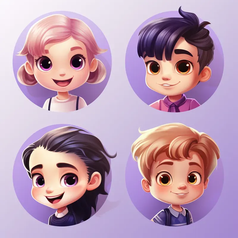 Character Profile Illustrations For Kids Midjourney Prompt | PromptBase