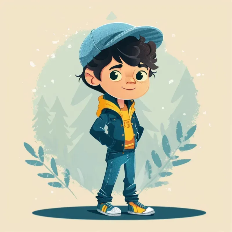 2D Children Vector Illustrations Midjourney Prompt | PromptBase