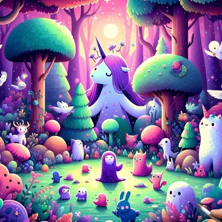 Cute Children Vector Illustrations In 2D DALL·E Prompt | PromptBase