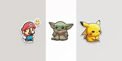 Stickers 2D Cute Midjourney Prompt | PromptBase