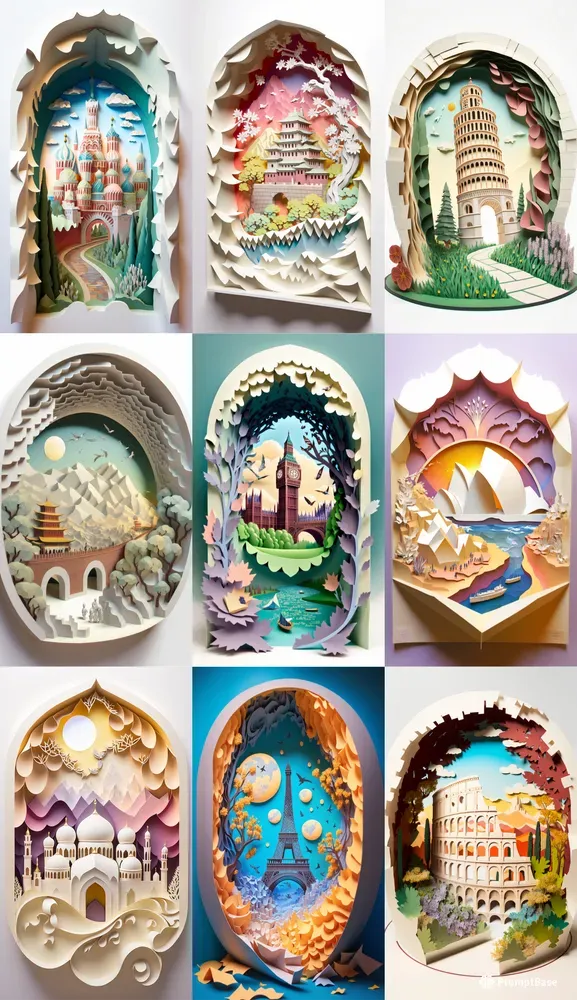Paper Texture Illustrations Midjourney Prompt | PromptBase