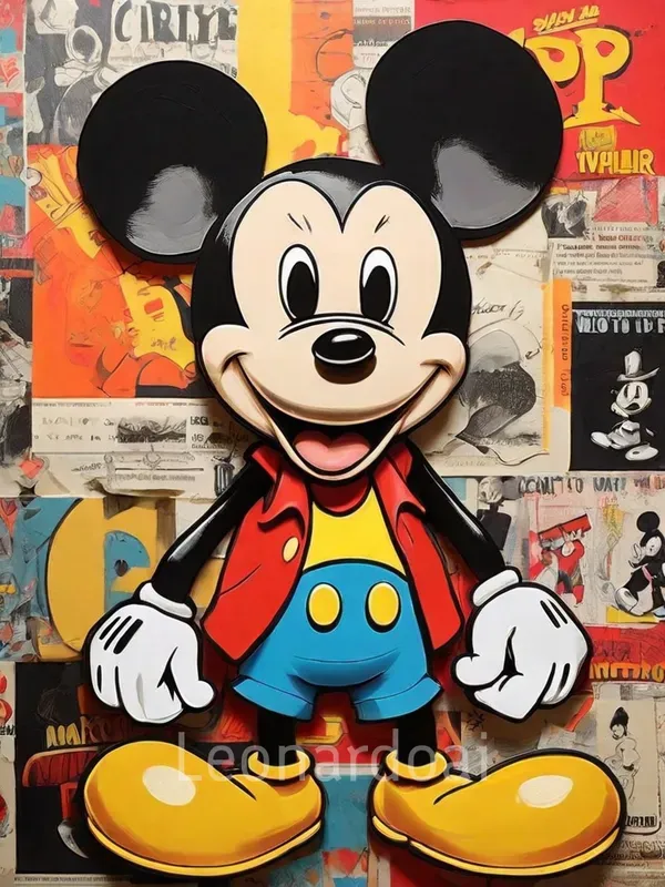 Vibrant Pop Art Collage Posters Leonardo Ai Prompt | PromptBase
