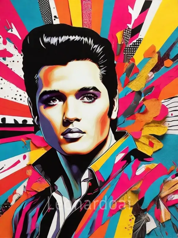 Vibrant Pop Art Collage Posters Leonardo Ai Prompt | PromptBase