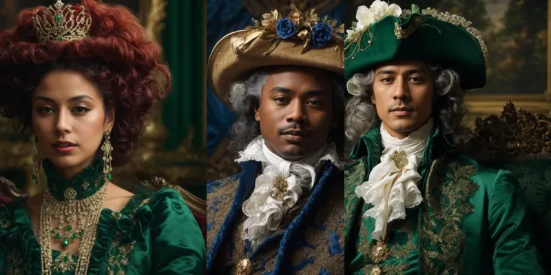 People In Rococo Style Photographs Leonardo Ai Prompt | PromptBase