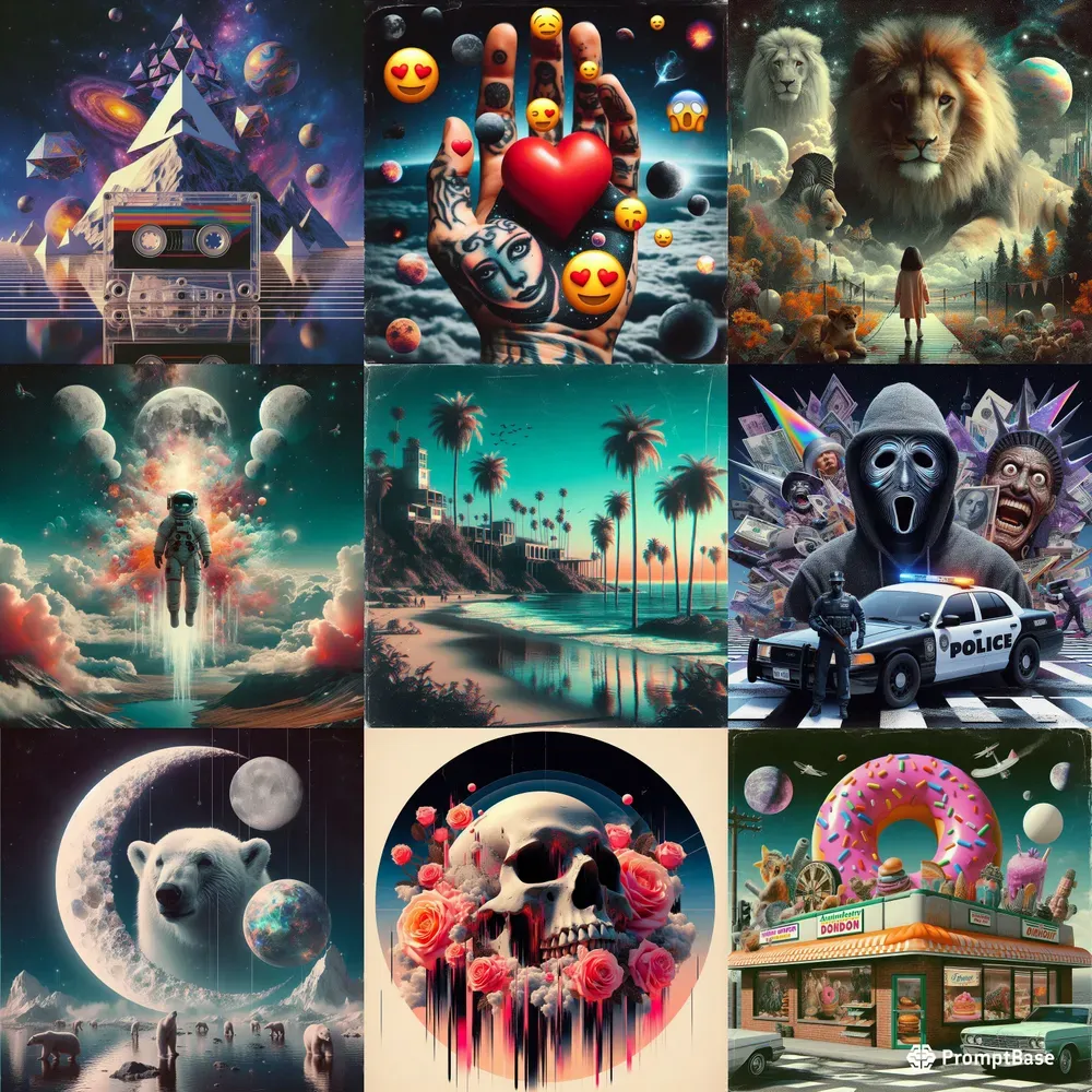 Emo Lofi Album Covers DALL·E Prompt | PromptBase