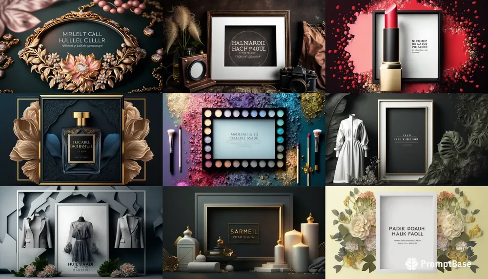 Luxury Branding Advertising Frames Midjourney Prompt | PromptBase