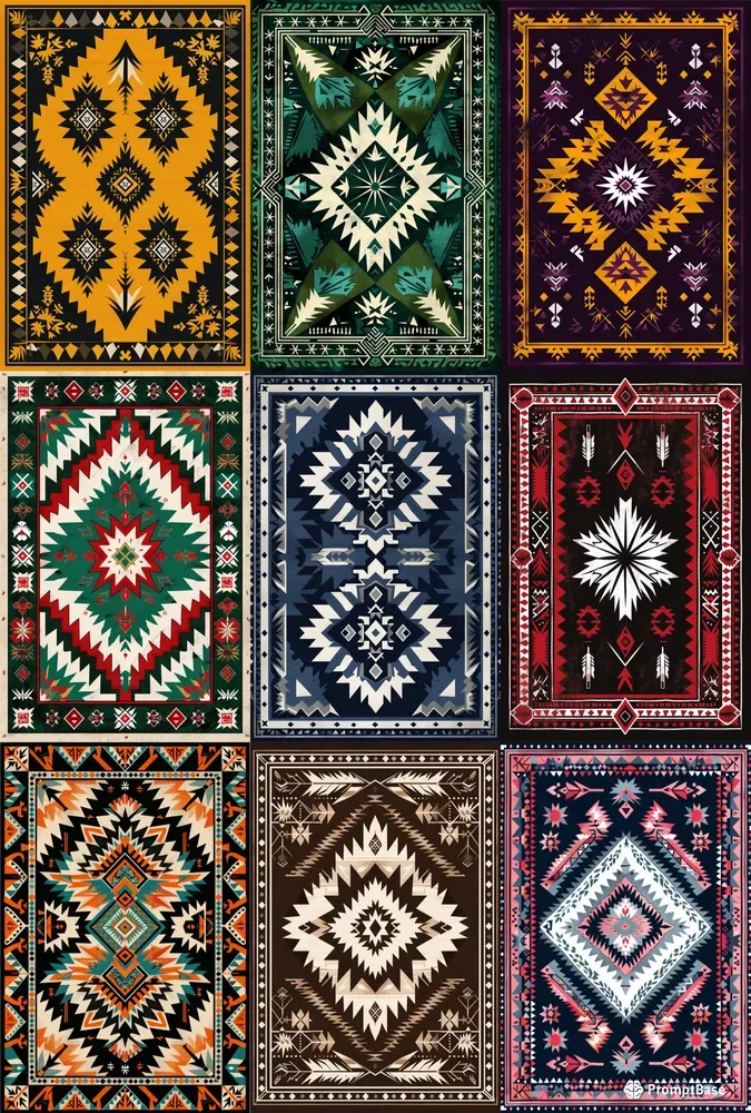 Tribal Western Patterns Midjourney Prompt | PromptBase