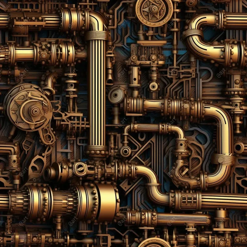 Biomech Seamless Textures Midjourney Prompt | PromptBase