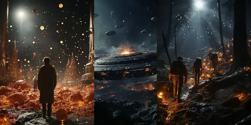 Cinematic Space Operas Midjourney Prompt | PromptBase