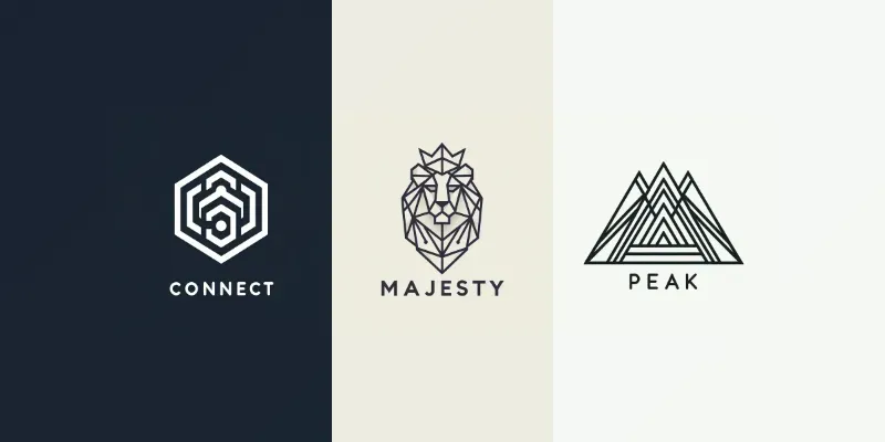 Minimal Line Vector Logos DALL·E Prompt | PromptBase