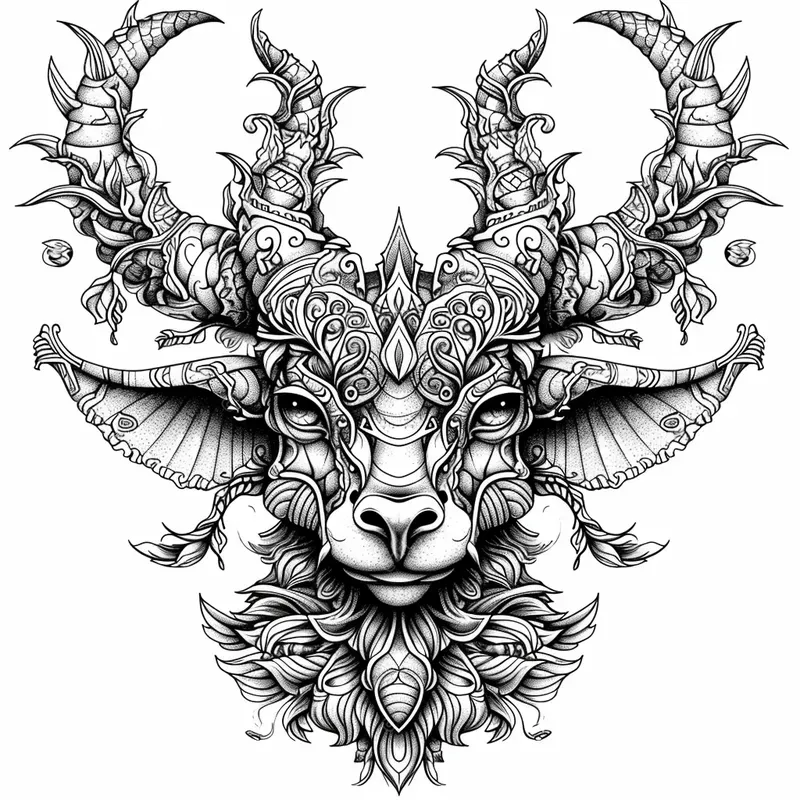 Dmt Zentangle Coloring Art Midjourney Prompt | PromptBase