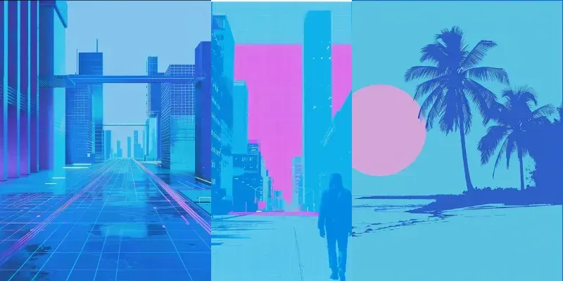 Retro Futuristic Vaporwaves Midjourney Prompt | PromptBase