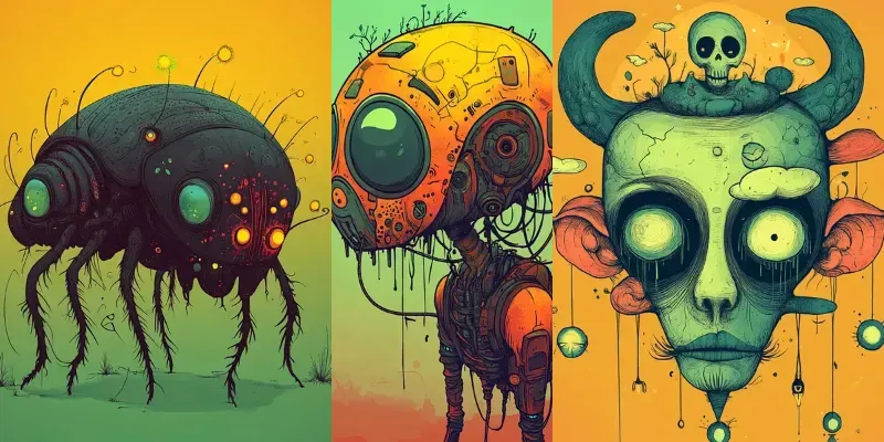 Weirdcore Creatures And Things Generator App | PromptBase