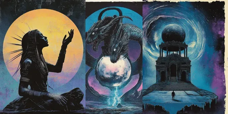 Mythos Cover Art Generator App | PromptBase