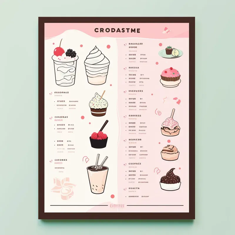 Menu Mockups For Restaurants Midjourney Prompt | PromptBase