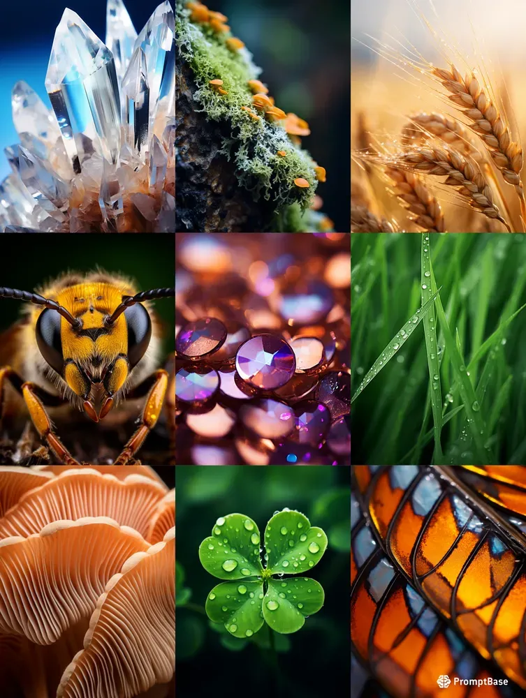 Macro Photography Art Shots Midjourney Prompt | PromptBase