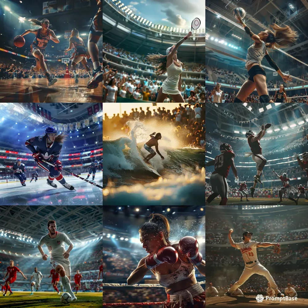 Dynamic Editorial Sport Action Photos Midjourney Prompt | PromptBase