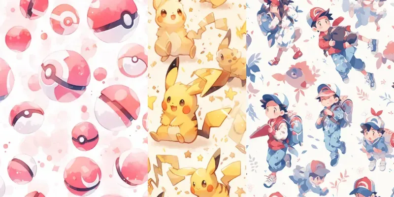 Pokemon Tile Patterns Midjourney Prompt | PromptBase