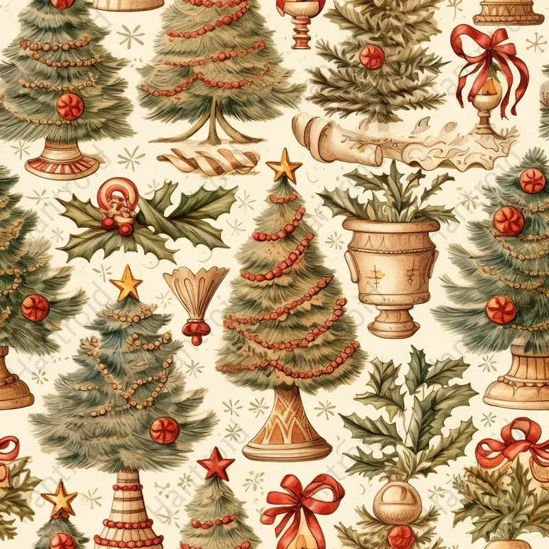 Vintage Elegant Christmas Tiles Midjourney Prompt | PromptBase