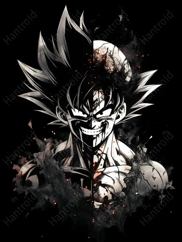 Nightfall Horror In Dragon Ball Midjourney Prompt | PromptBase