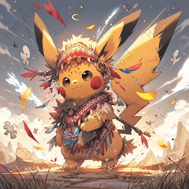 Indian Native American Pokemon Fusions Midjourney Prompt | PromptBase