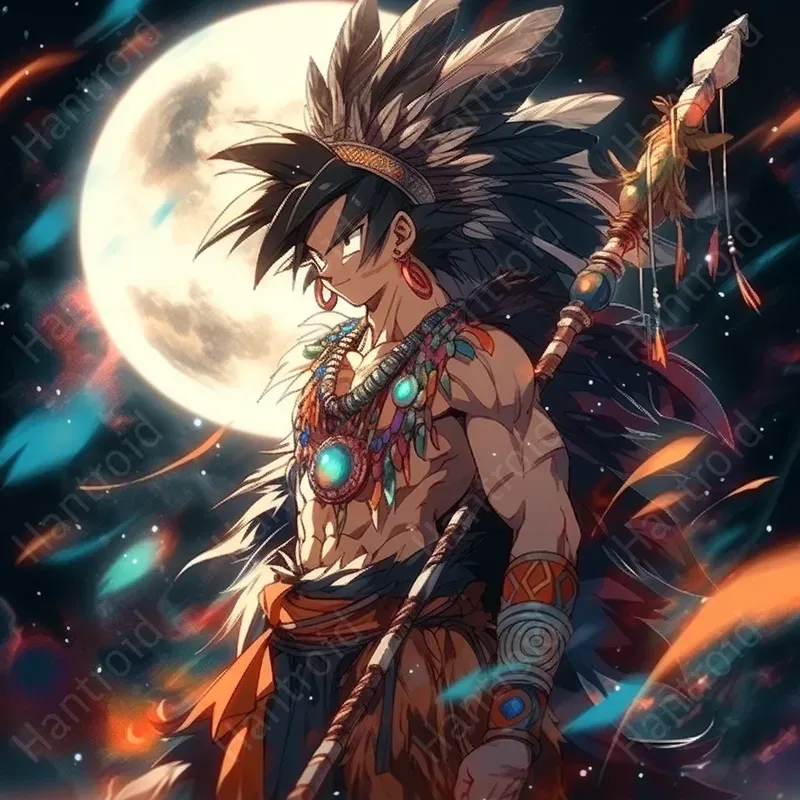 American Native Fusion Dragon Balls Midjourney Prompt | PromptBase