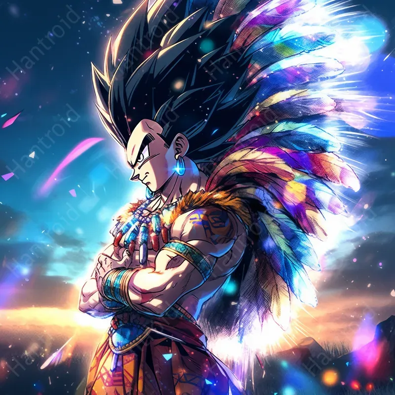 American Native Fusion Dragon Balls Midjourney Prompt | PromptBase