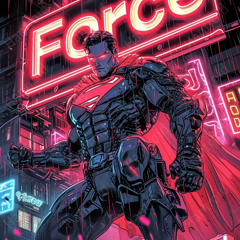 Neon Cyber Comics Midjourney Prompt | PromptBase