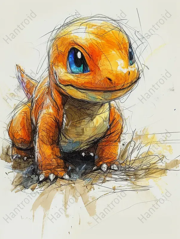 Playful Pokemon Sketches Midjourney Prompt | PromptBase