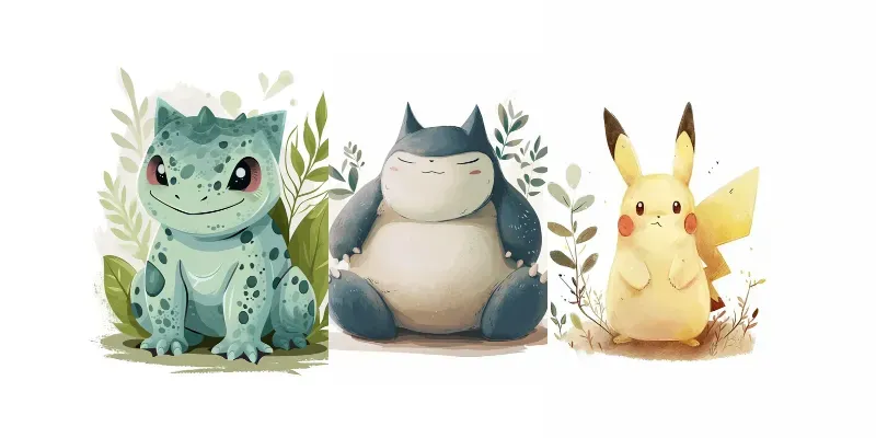Dreamy Pokemon Cliparts Midjourney Prompt | PromptBase