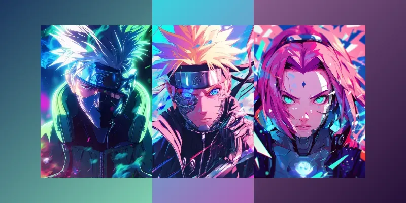 Cyber Naruto Shippuden Mystic Fusions Midjourney Prompt | PromptBase