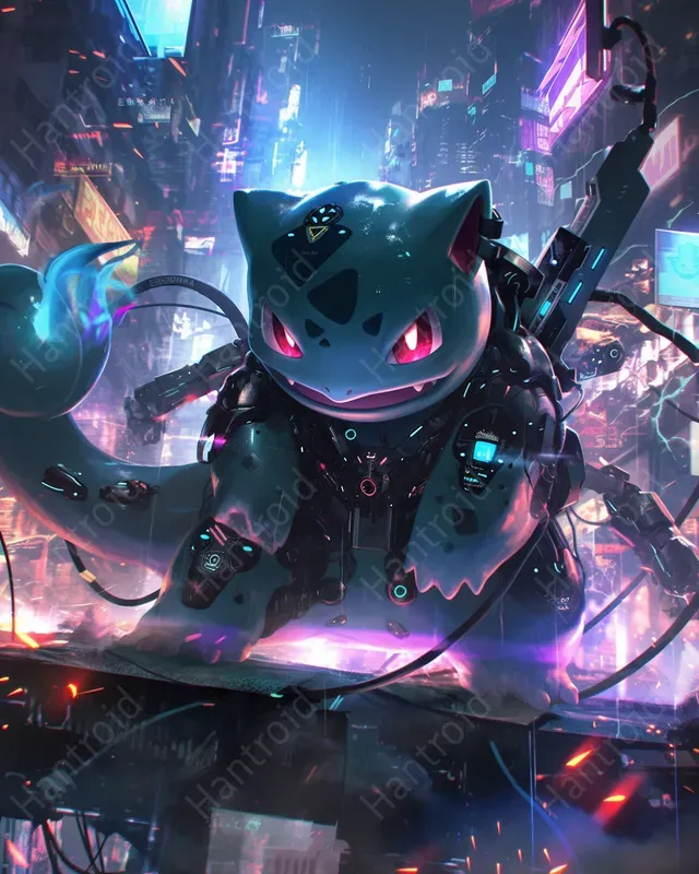 Epic Cyberpunk Pokemon Fusions Midjourney Prompt | PromptBase