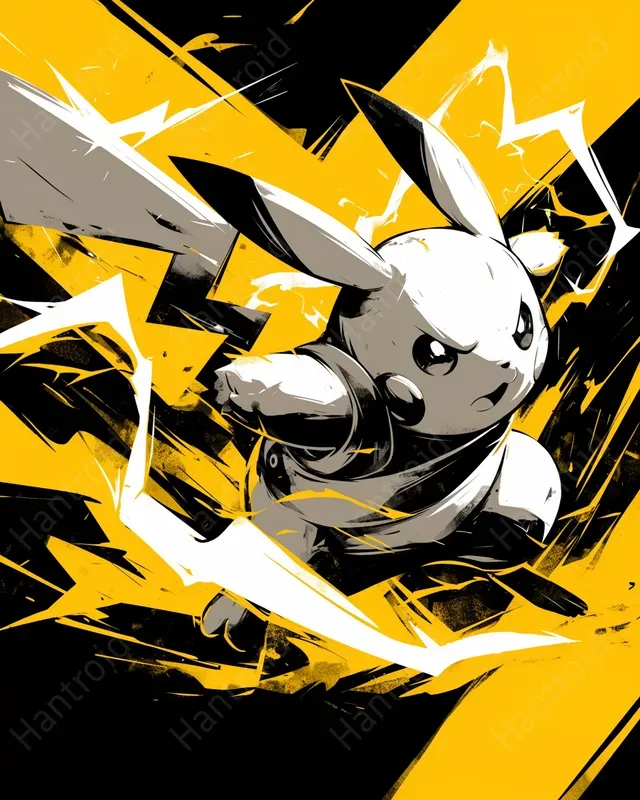 Pokemon Monochrome Elegances Midjourney Prompt | PromptBase