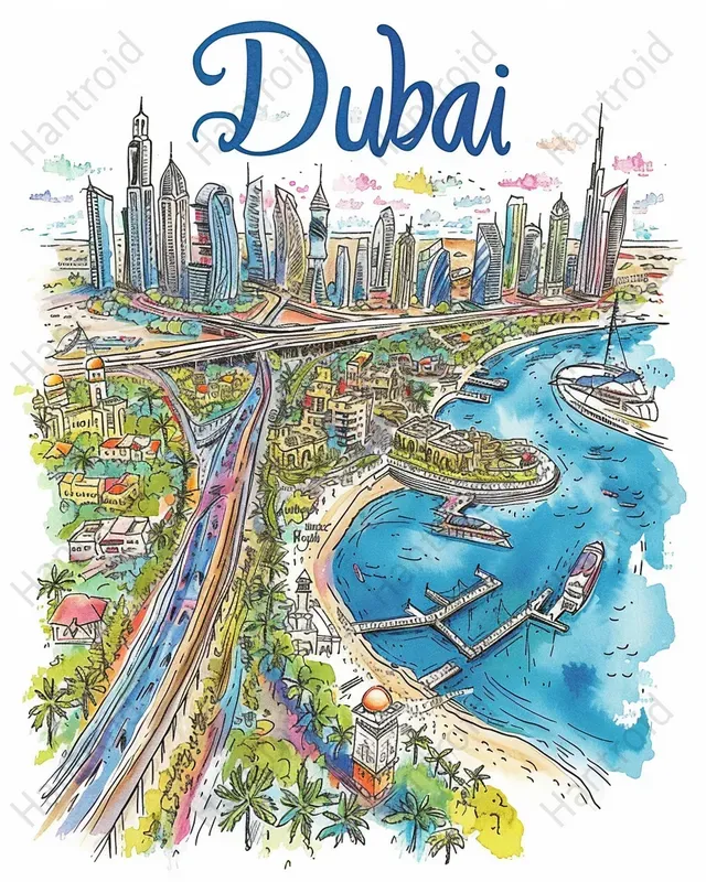 Dynamic City Sketch Maps Midjourney Prompt | PromptBase