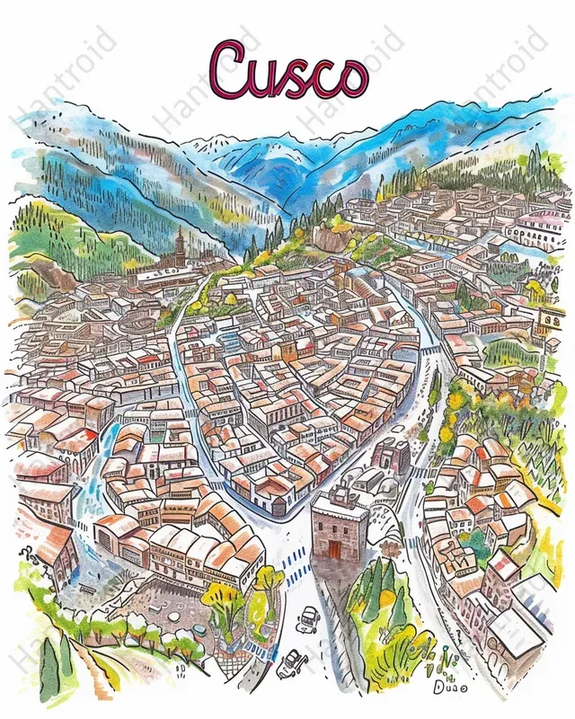 Dynamic City Sketch Maps Midjourney Prompt | PromptBase