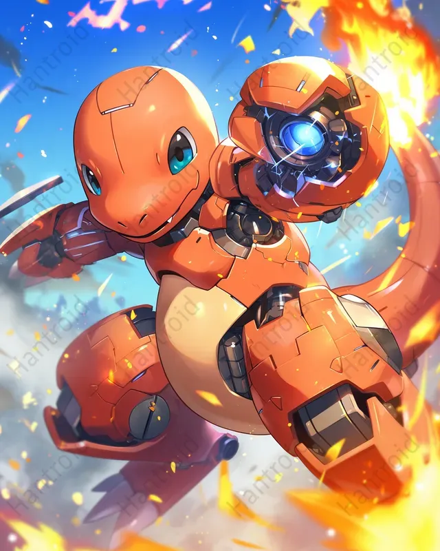 Mecha Pokemon Anime Marvel Midjourney Prompt | PromptBase