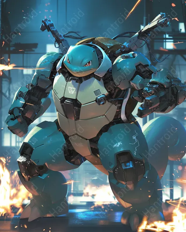 Mecha Pokemon Anime Marvel Midjourney Prompt | PromptBase