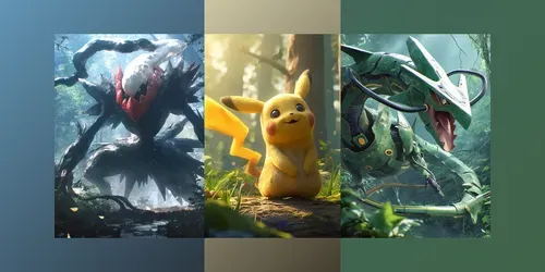 Realistic Pokemon In Nature Midjourney Prompt | PromptBase